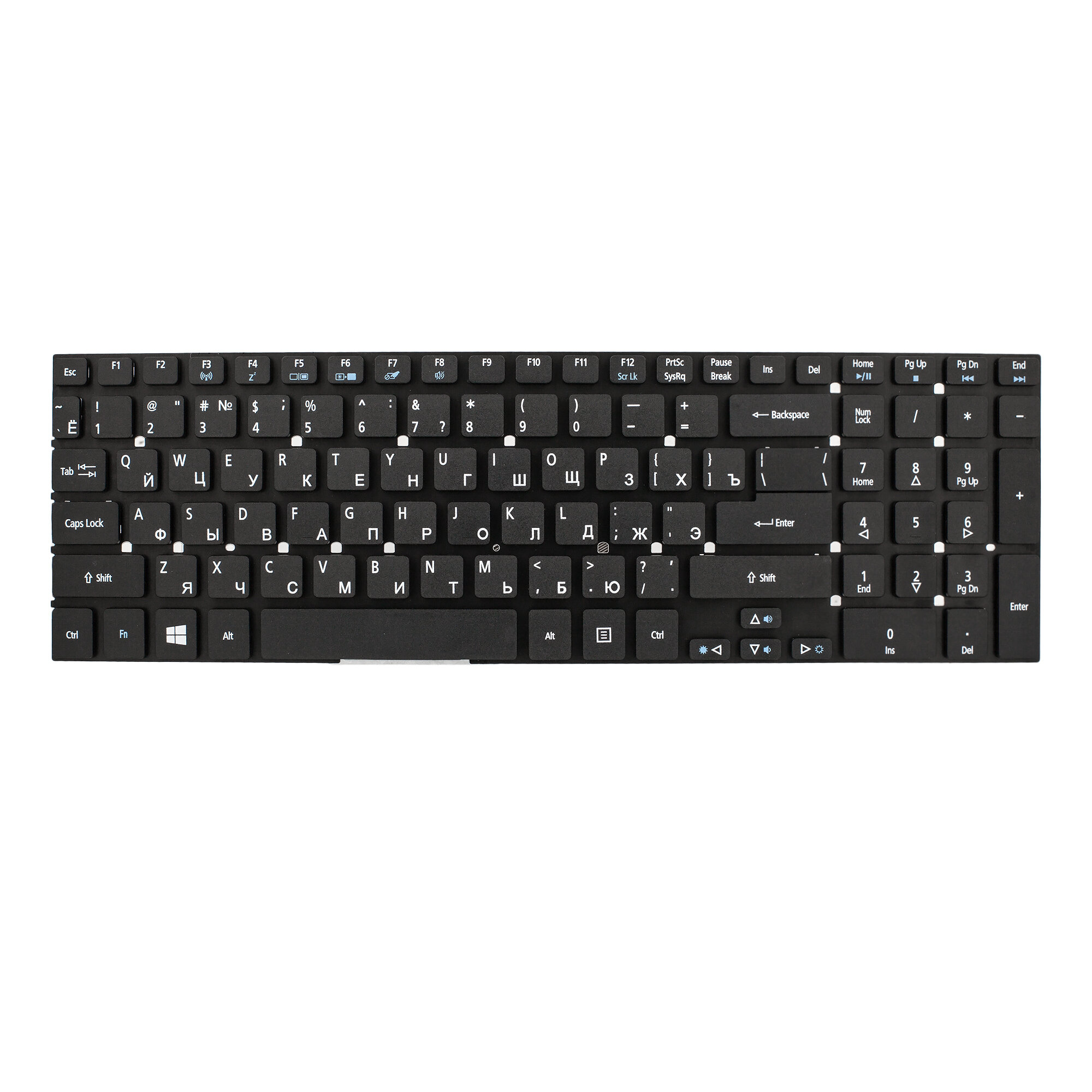 Клавиатура для ноутбука Acer Aspire V3-571G / Acer N15W4 / Acer Aspire V3-771G / Acer Aspire 5755G / Acer Aspire E5-571G / Acer Aspire V3-551G / Acer Aspire E1-522 - черная