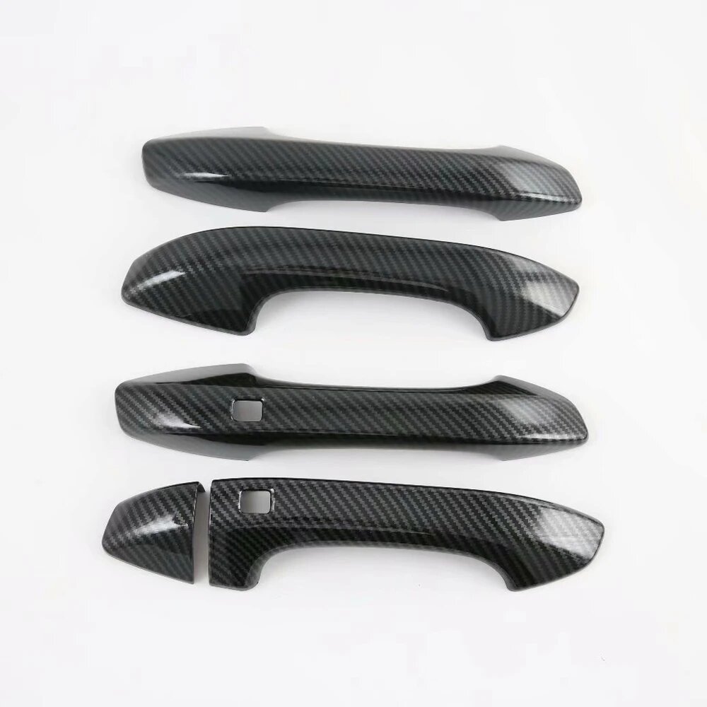Для KIA Optima K5 2020 2021 Новый карбоновый чехол на автомобильную дверную ручку отделка стикер аксессуары Стайлинг дверная ручка Чаша Крышка накладки Door Handle Carbon