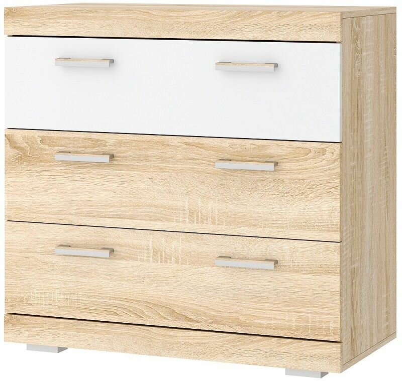 Соната Комод КС-900 Сонома-Белый глянец (Памир)