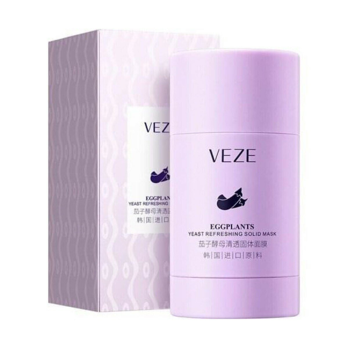 Глубоко очищающая глиняная маска-стик Veze для сужения пор с экстрактом баклажана 40 мл.