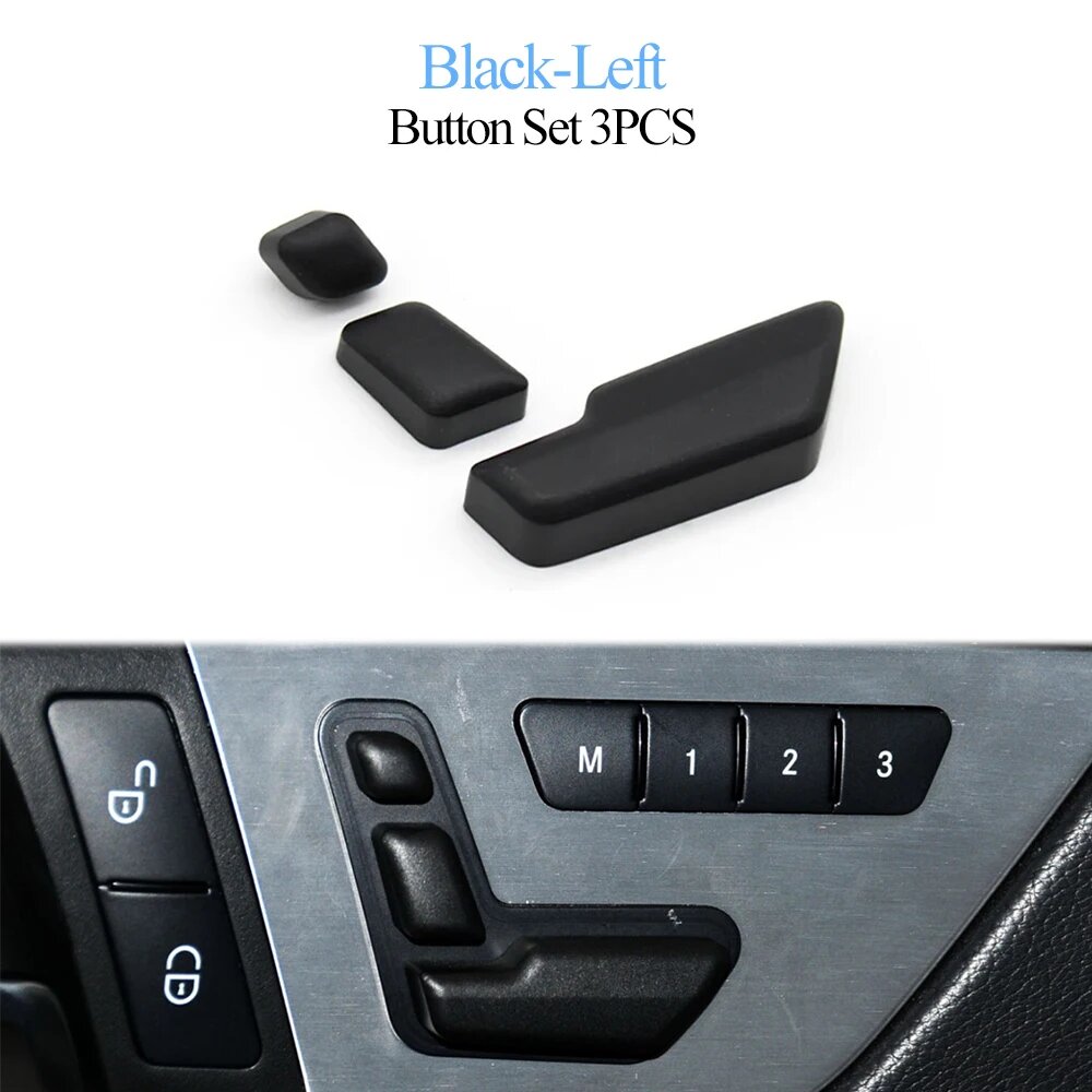 Кнопки регулировки сиденья Mercedes Black Left 3PCS