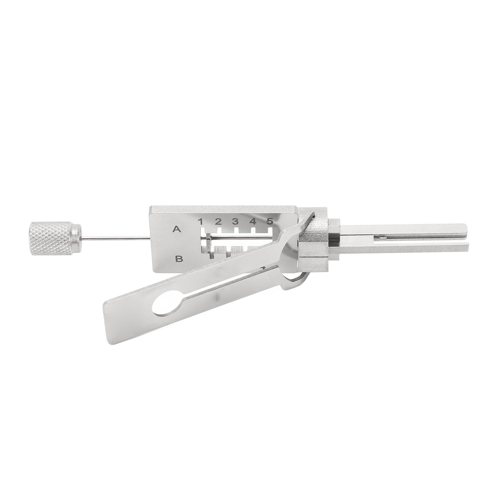 Ключ-декодер 2 в 1 из нержавеющей стали, инструмент для подбора ключей с крючком.