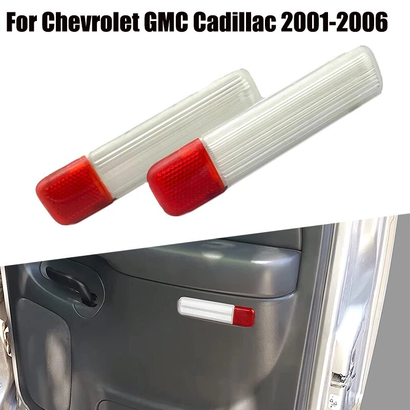15021518 15021517 для Chevrolet GMC Cadillac 2001 ~ 2006 Автомобильная Внутренняя дверь световая линза Дверная панель подходящая предупредсветильник лампа крышка