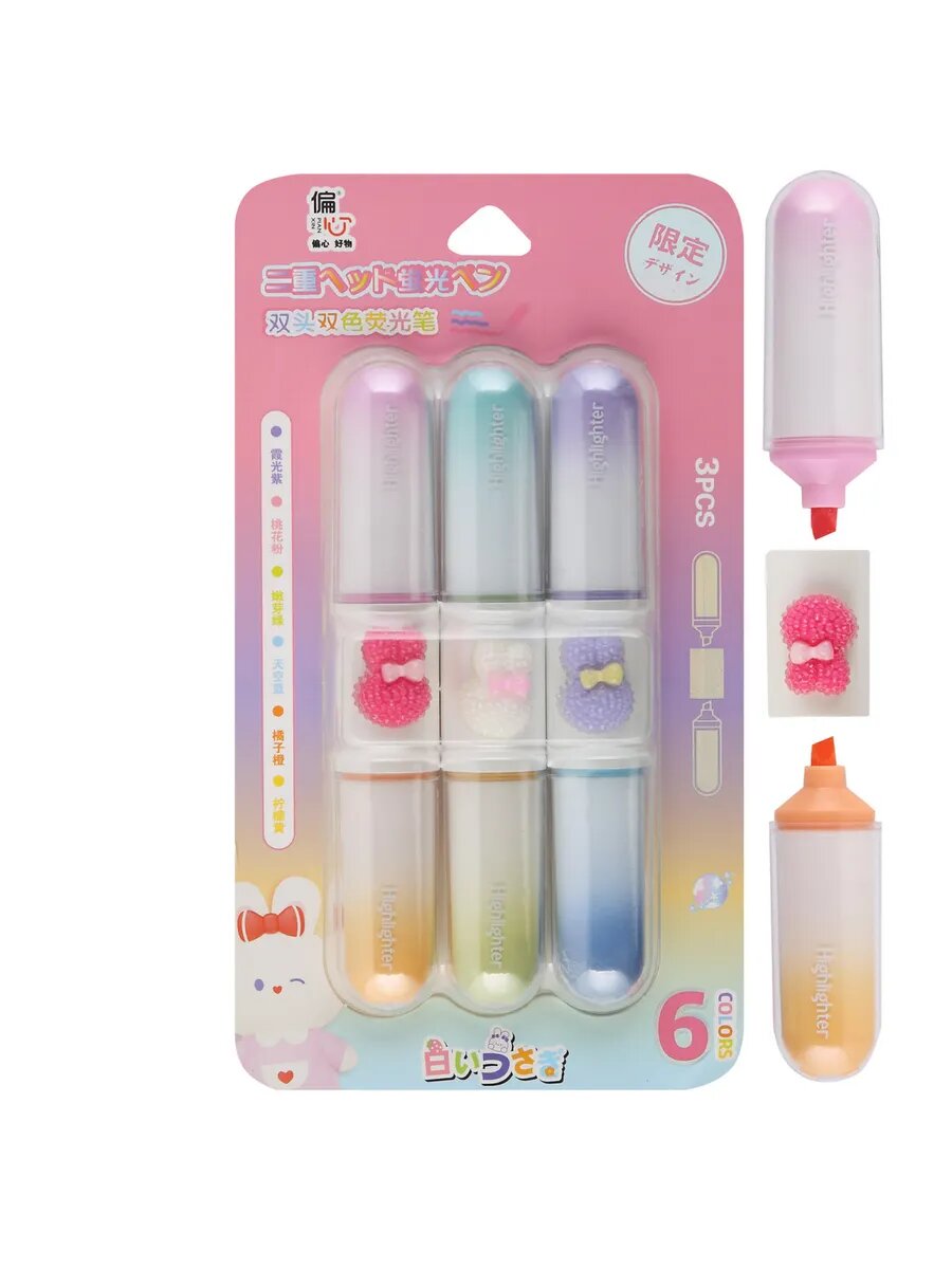 Набор перманентных маркеров 6 шт 1-4 мм