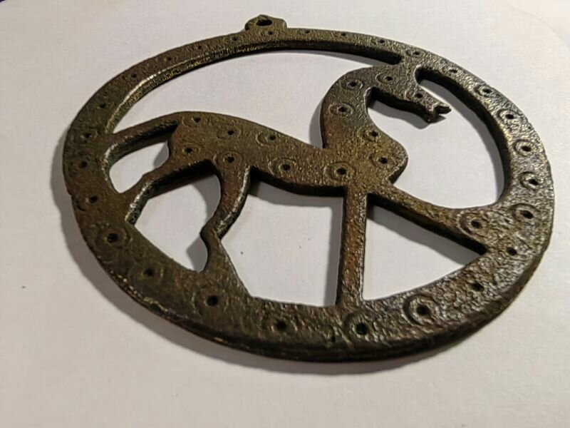 Домашний оберег - амулет / артефакт. Солнечный Конь, солярный символизм 17 - 18ый век.