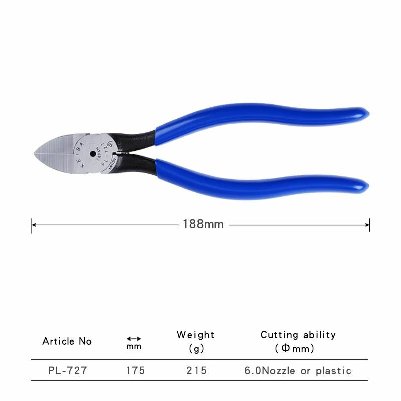 KEIBA, Прецизионные кусачки со скошенными губками PL-727