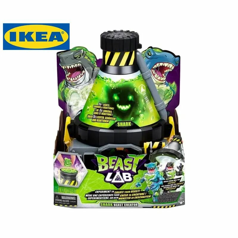 Игровой набор Beast Lab Shark Beast Creator/Dino Creator интерактивная лаборатория с динозавром/с настоящим био-туманом и более чем 80 огнями, звуками и реакциями