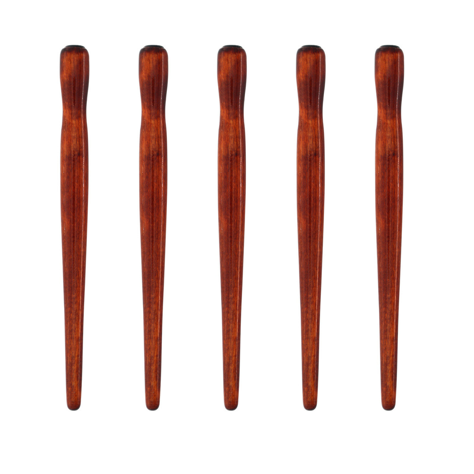 5 шт. держателей для перьевых ручек в виде сандалового дерева с удобной рукояткой для письма, рисования и живописи, цвет красного дерева.