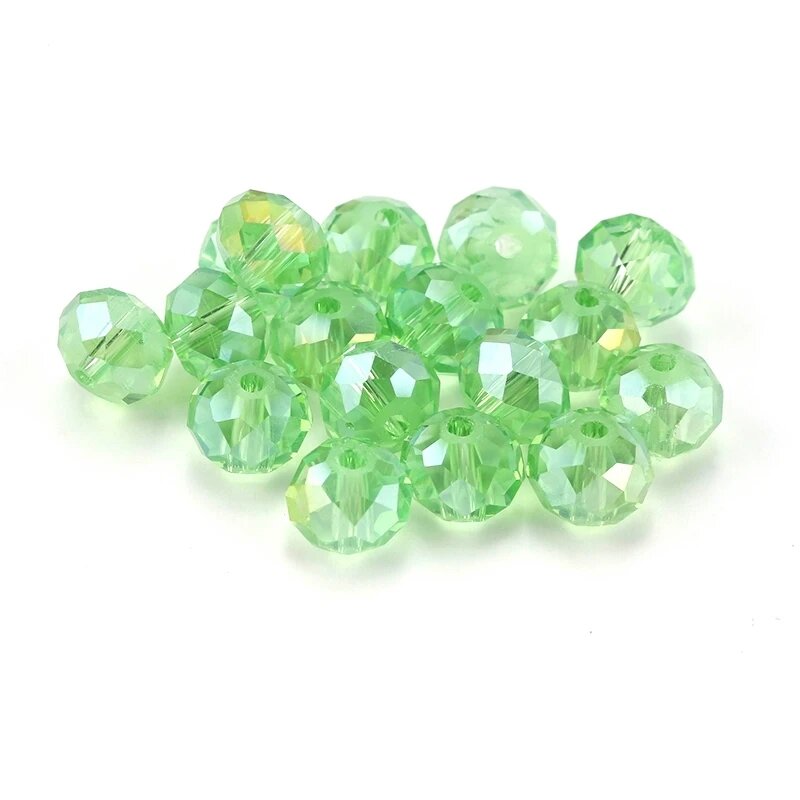 Хрустальные бусины QIAO 4-8 мм Зеленый, 6mm-100pcs, light green ab