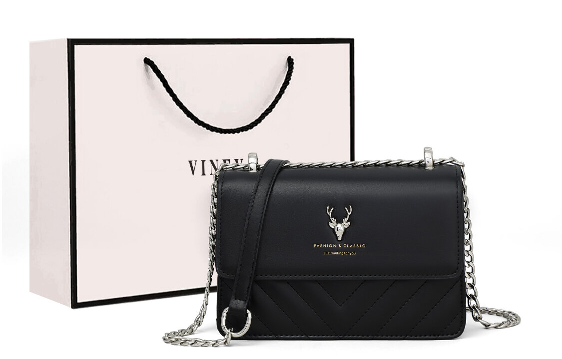 Сумка VINEY Кожаная маленькая квадратная сумка