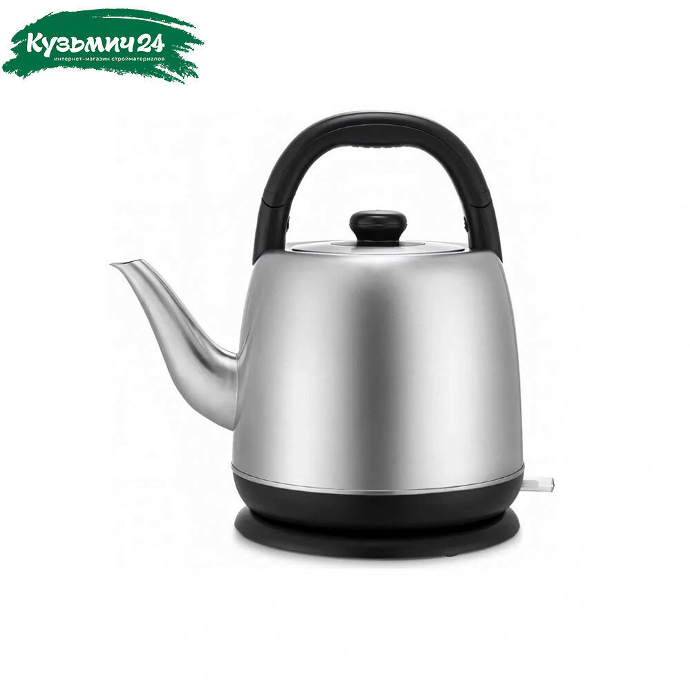 Чайник электрический BQ KT2303S 4 л, металл, 2.2 кВт, серебристый с черным