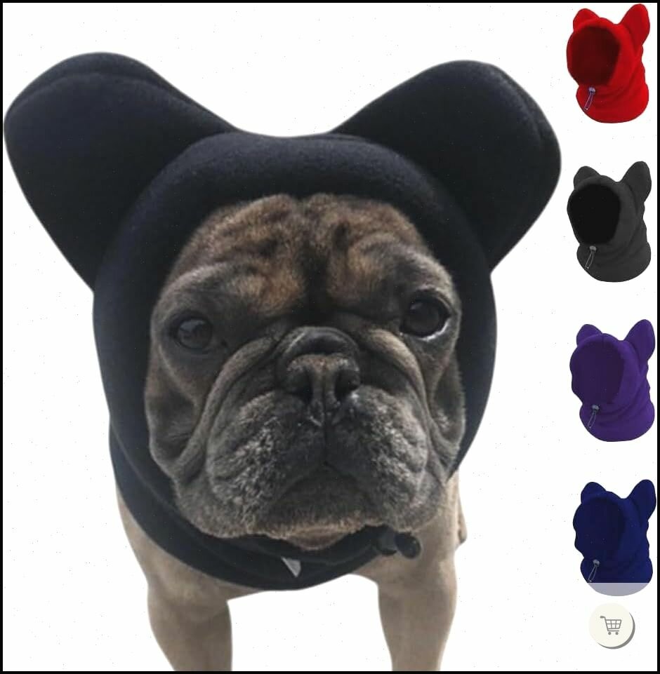 Зимняя шапка для собак с тёплыми ушами для маленьких и средних собак