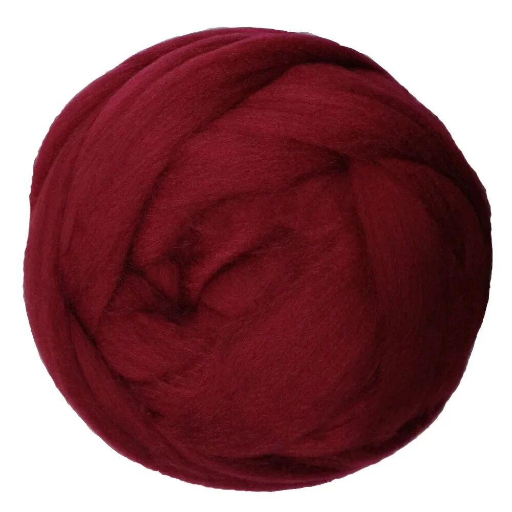 Супер толстая шерстяная пряжа для ручного вязания 1000г Бордовый, burdundy