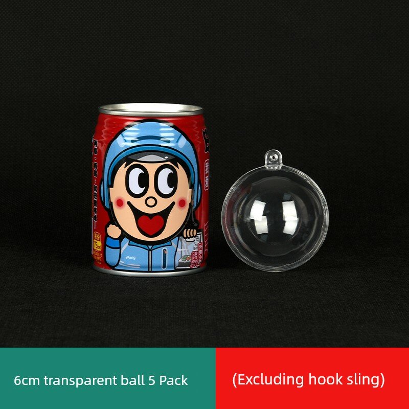 Прозрачный акриловый шар, диаметр 6 см, упаковка 5 шт. для мероприятий, прозрачные подвесные украшения