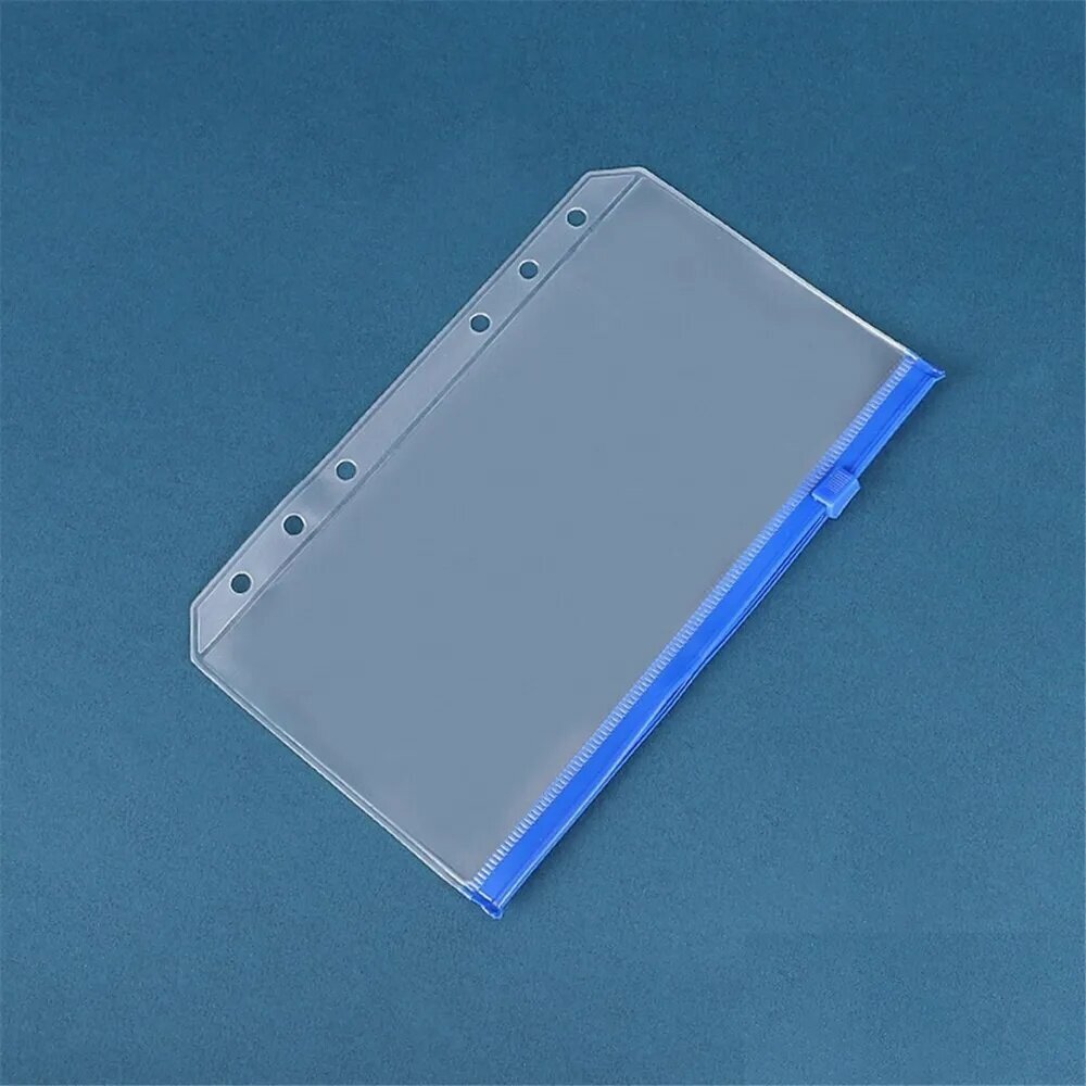 12 папок-регистраторов формата А6 с 6 отверстиями, водонепроницаемые бюджетные конверты из ПВХ на молнии для блокнотов, планировщиков, путешествий