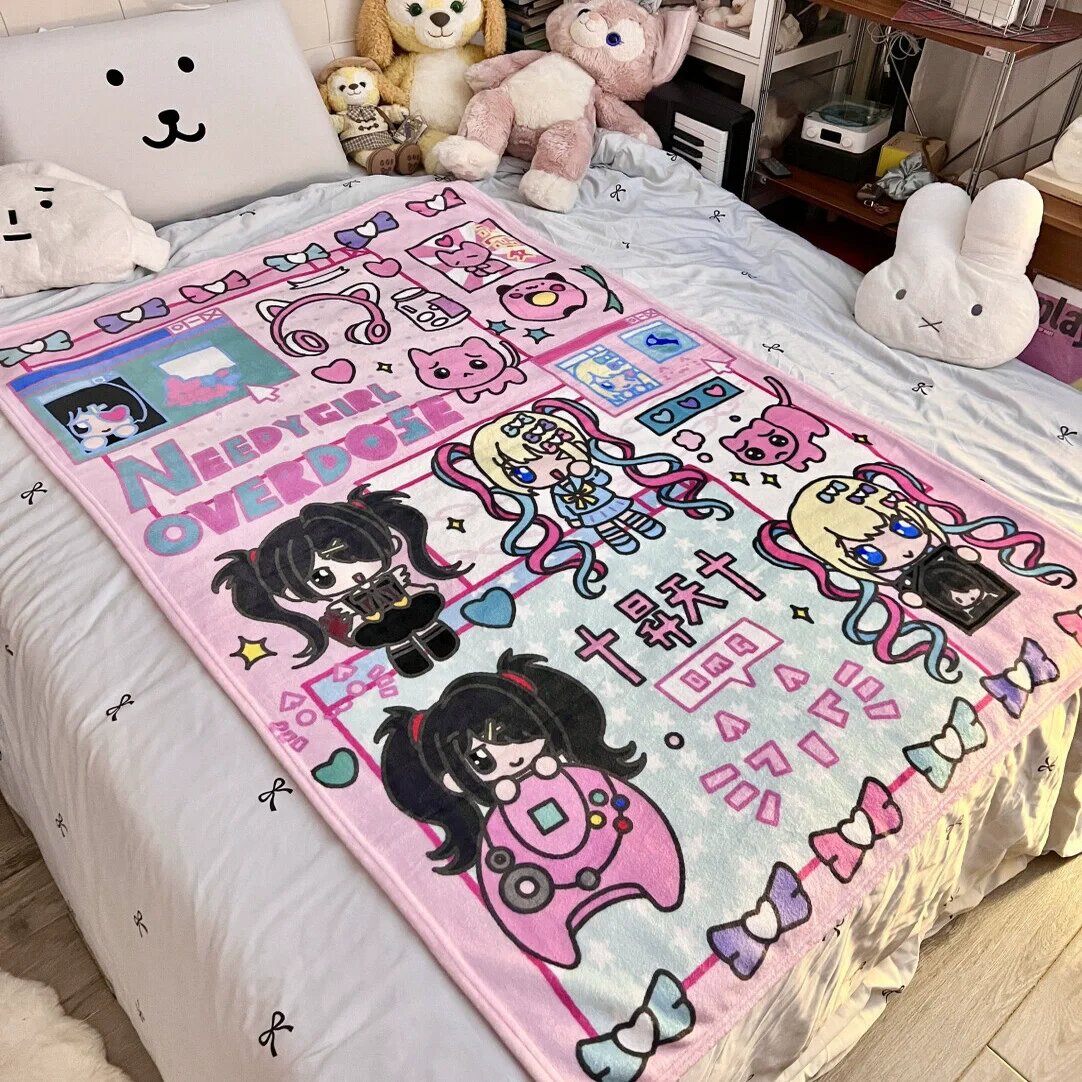 DUTRIEUX NEEDY GIRL OVERDOSE Rain KAnge Фланелевый плед 150*200 см