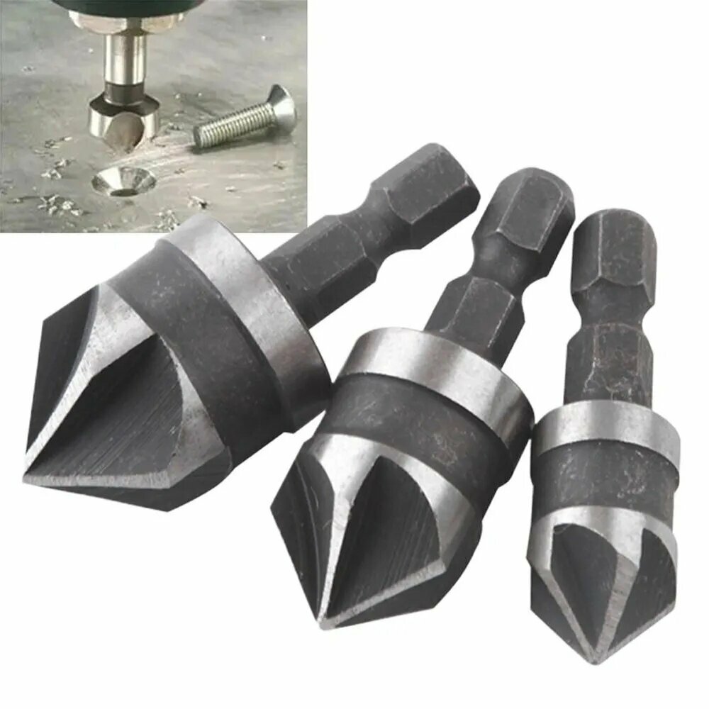 12 мм, 5-канавочный фрезерный зенкер, свёрла для деревообработки