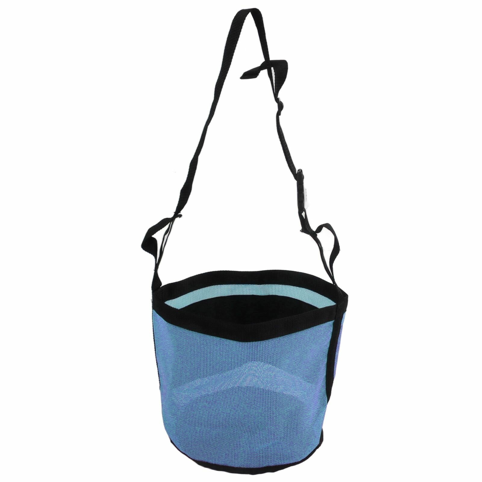 Носовая сетка-кормушка для подачи зерновых добавок лошади, синяя