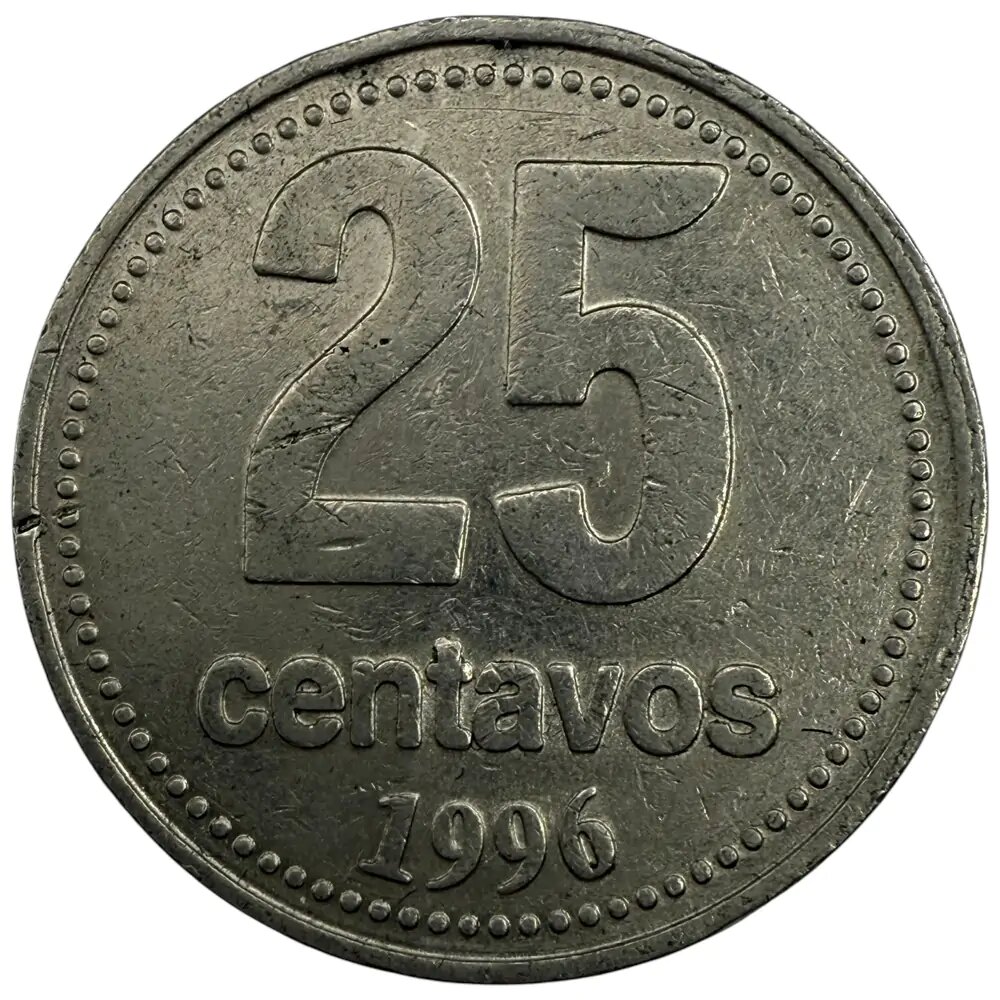 Аргентина 25 сентаво 1996 г.