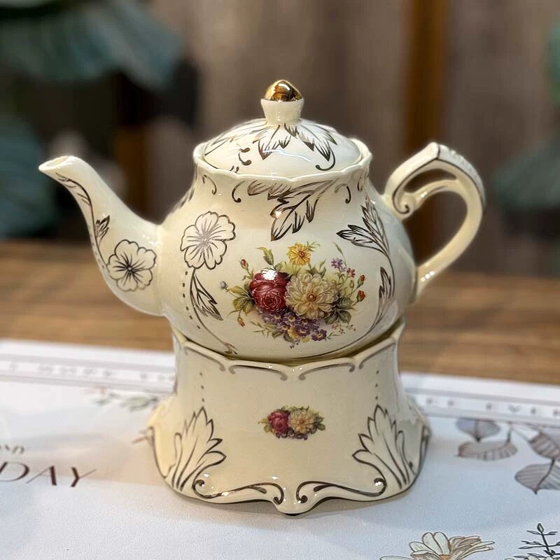Кофейник в европейском стиле для заваривания кофе, чайник для молочного чая, набор керамических кофейников для дома,