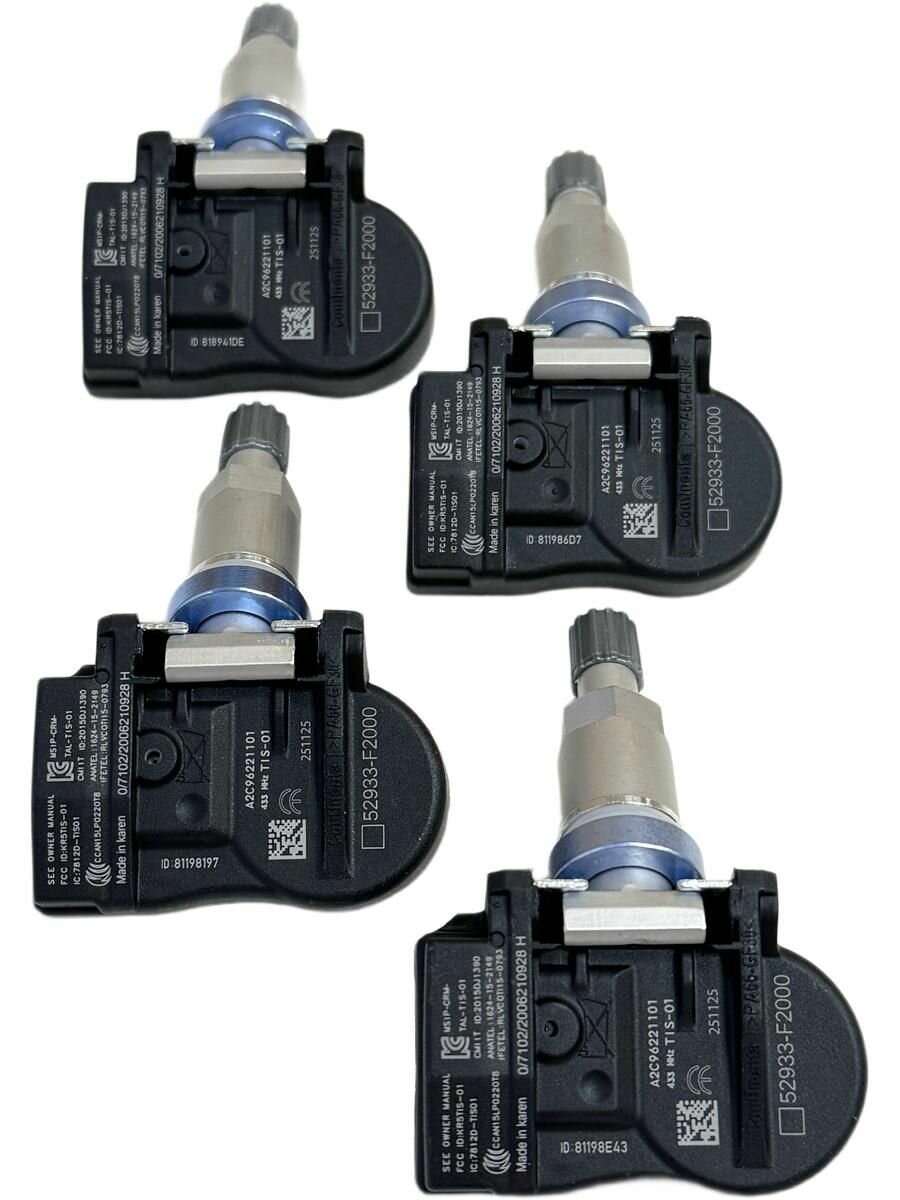 Комплект 4-x датчиков давления шин для Hyundai Kia 52933F2000