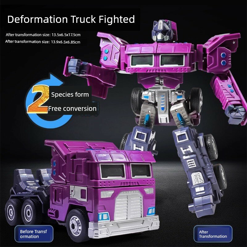 Детская трансформирующаяся игрушка-робот-машинка Оптимус Прайм, модель меха-колонны, для мальчиков от 5 до 7 лет и