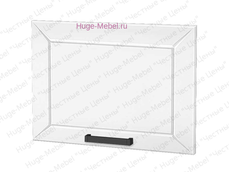 Кухонный фасад Ф-85 холст белый (Альфа) Huge Mebel . Ширина 596 Высота 354. Кухонные фасады