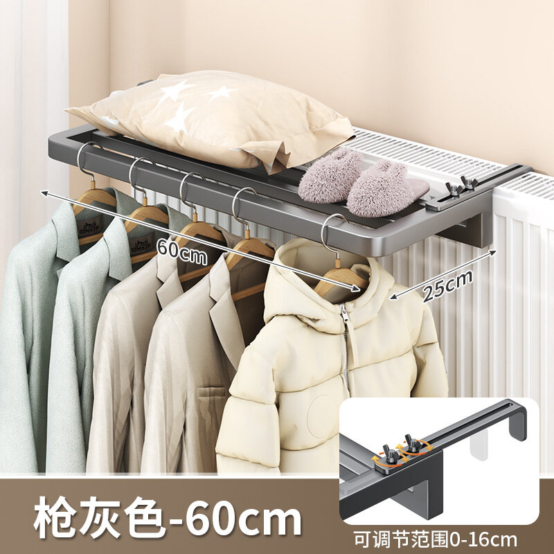 Специальная стойка для сушки одежды у радиатора, стеллаж для хранения с крючками, сушилка для носков и одежды, для домашнего использования.