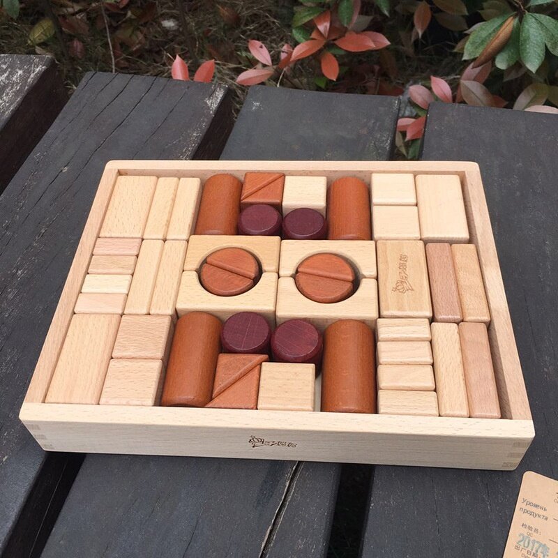 Развивающий конструктор Creative Building Blocks, для детей от 1 до 6 лет, безопасный для жевания