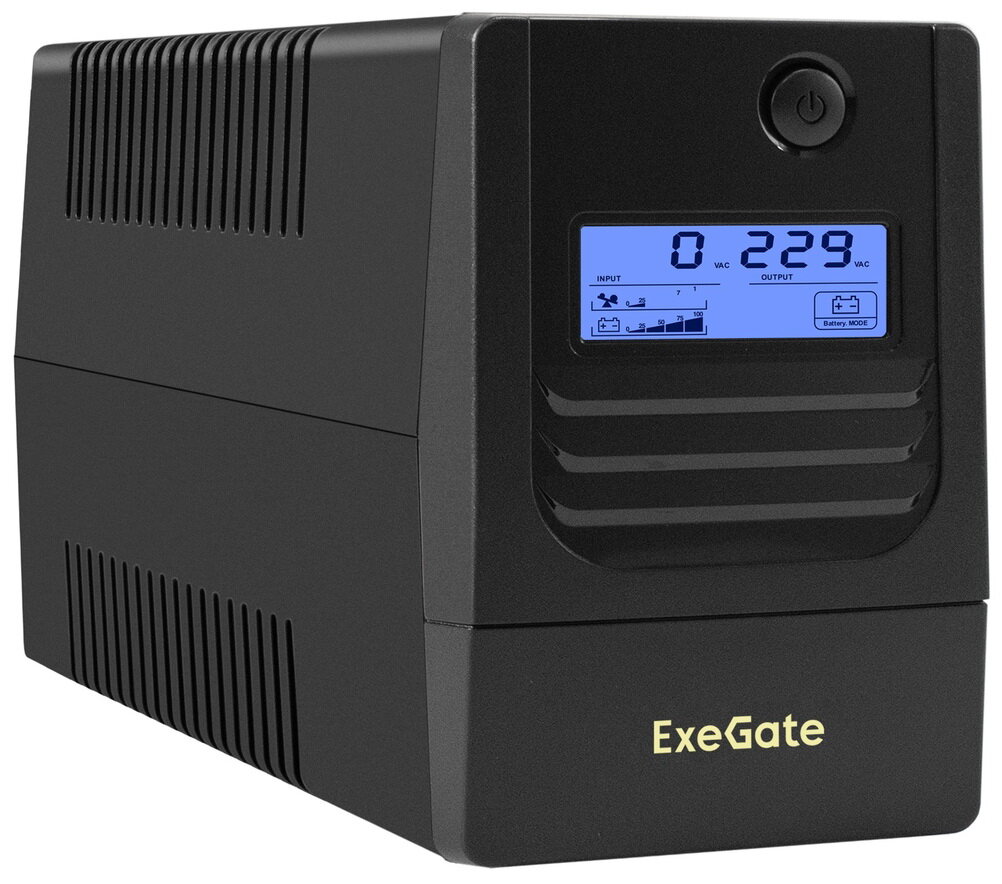 Источник бесперебойного питания ExeGate Smart LB-850. LCD. AVR.4C13. USB