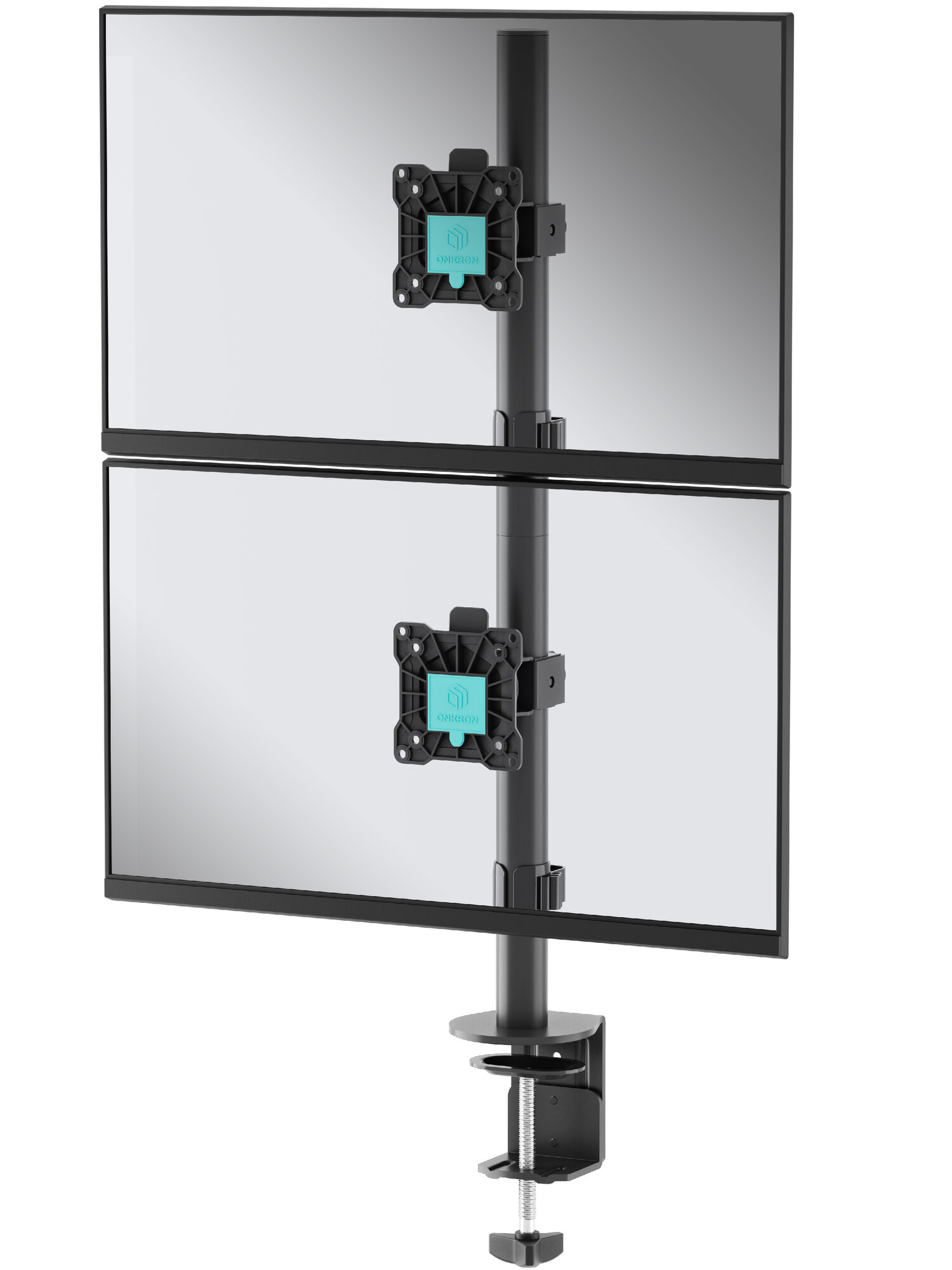 Кронштейн для двух мониторов ONKRON D208E настольный, диагональ 13"-34", 2 по 8 кг, черный