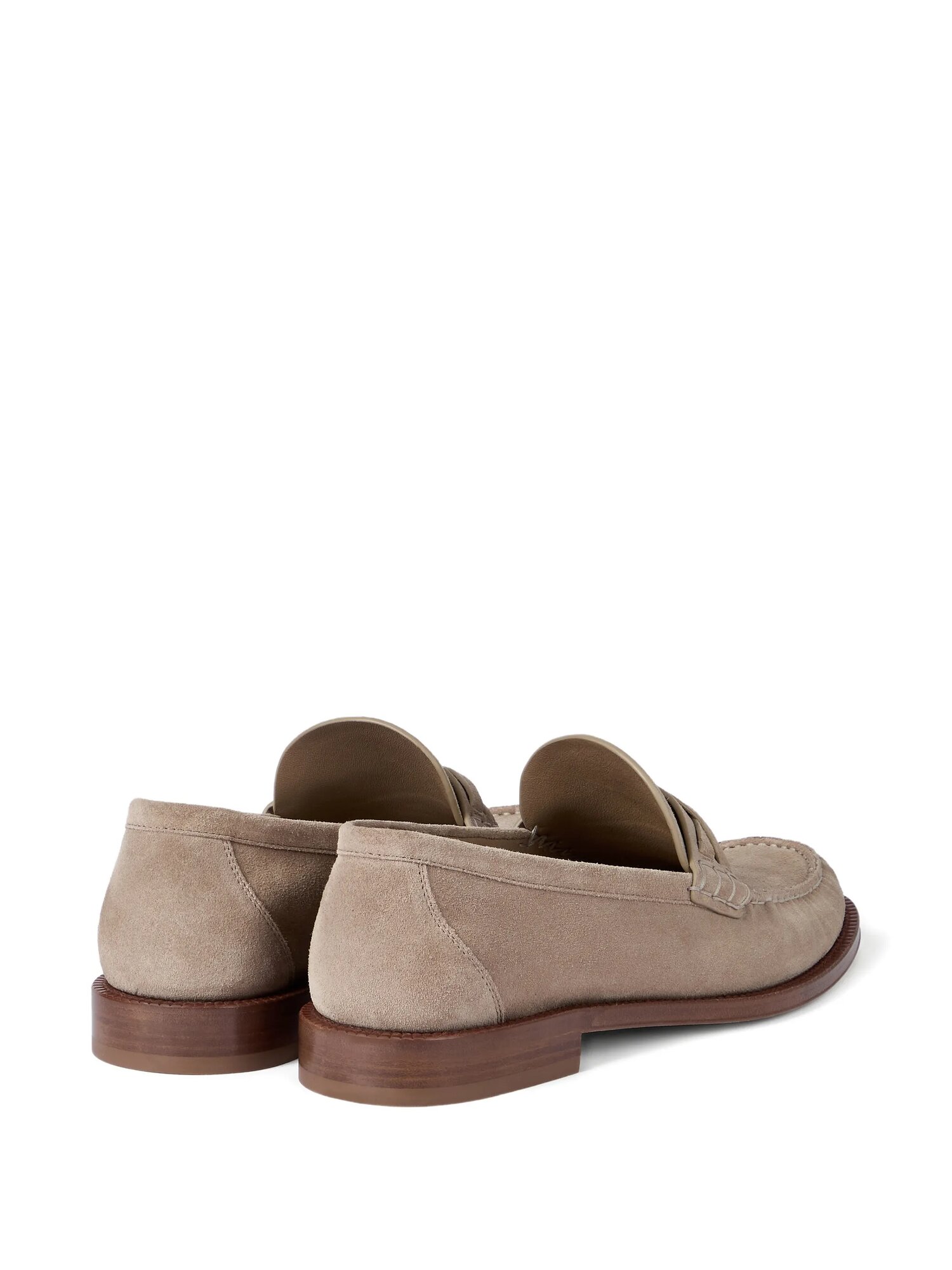 Лоферы BRUNELLO CUCINELLI Twisted suede loafers, размер 44, разноцветный — фото 1