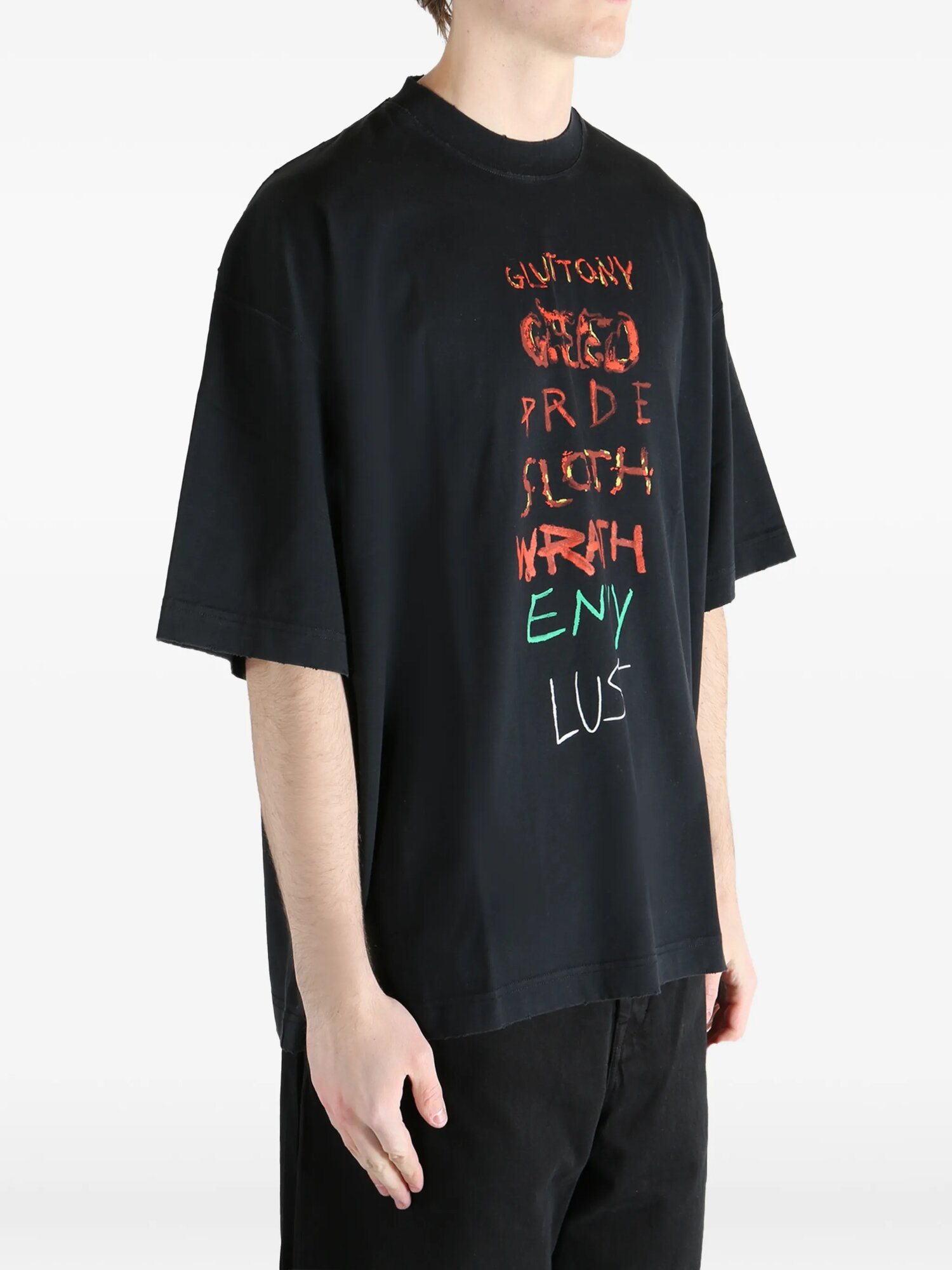 Футболка Vetements, размер L, черный — фото 1