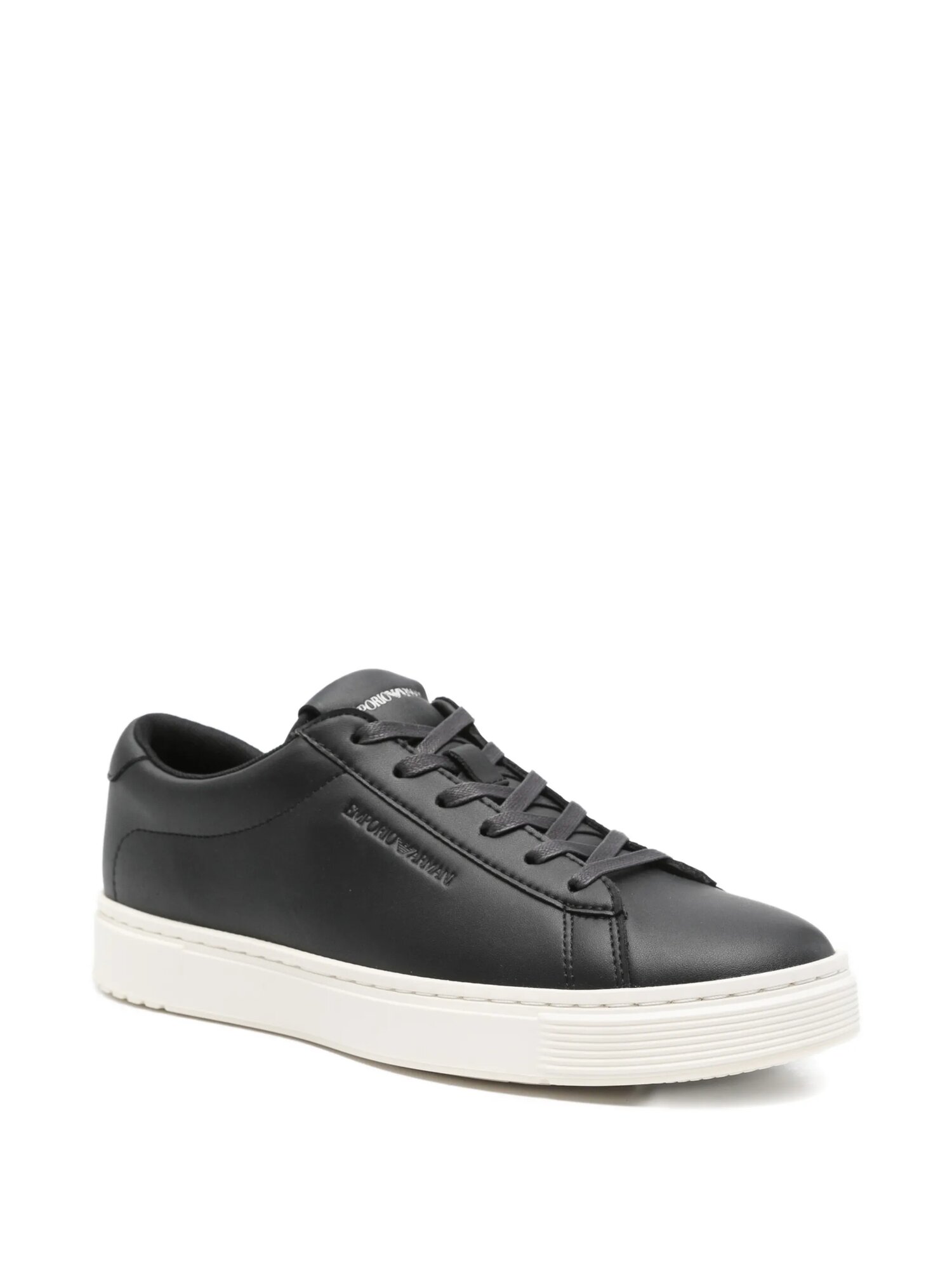 Кроссовки EMPORIO ARMANI Lace-up sneakers, размер 7, черный — фото 1