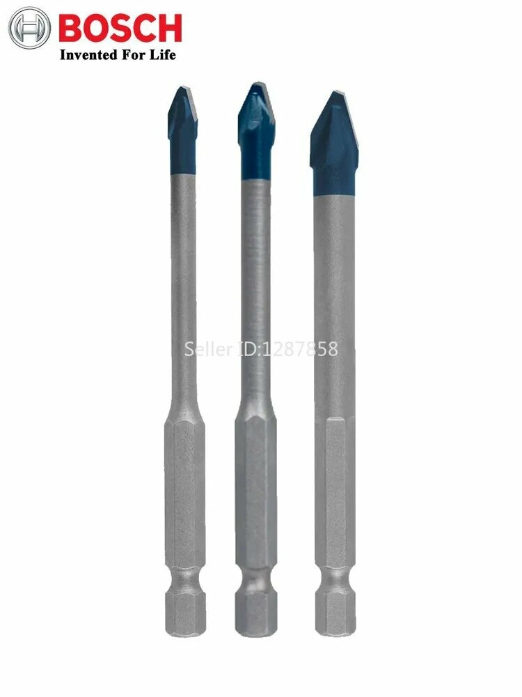 Сверло по твердой плитке Bosch EXPERT с шестигранным хвостовиком 5/6/8mm,3 палочки