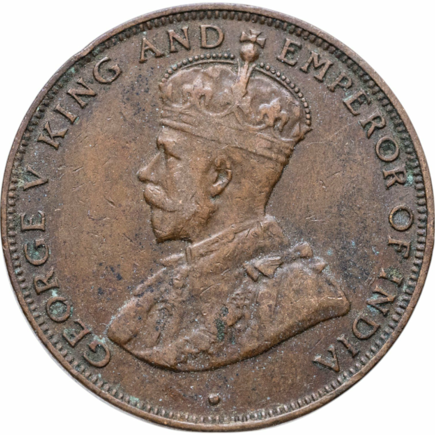 Гонконг 1 цент cent 1931, Бронза, в сохранности XF