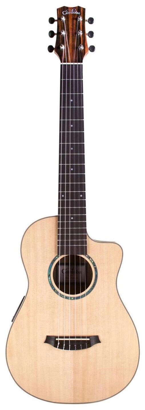 CORDOBA MINI II EB-CE Электроакустическая тревел-гитара (с нейлоновыми ...