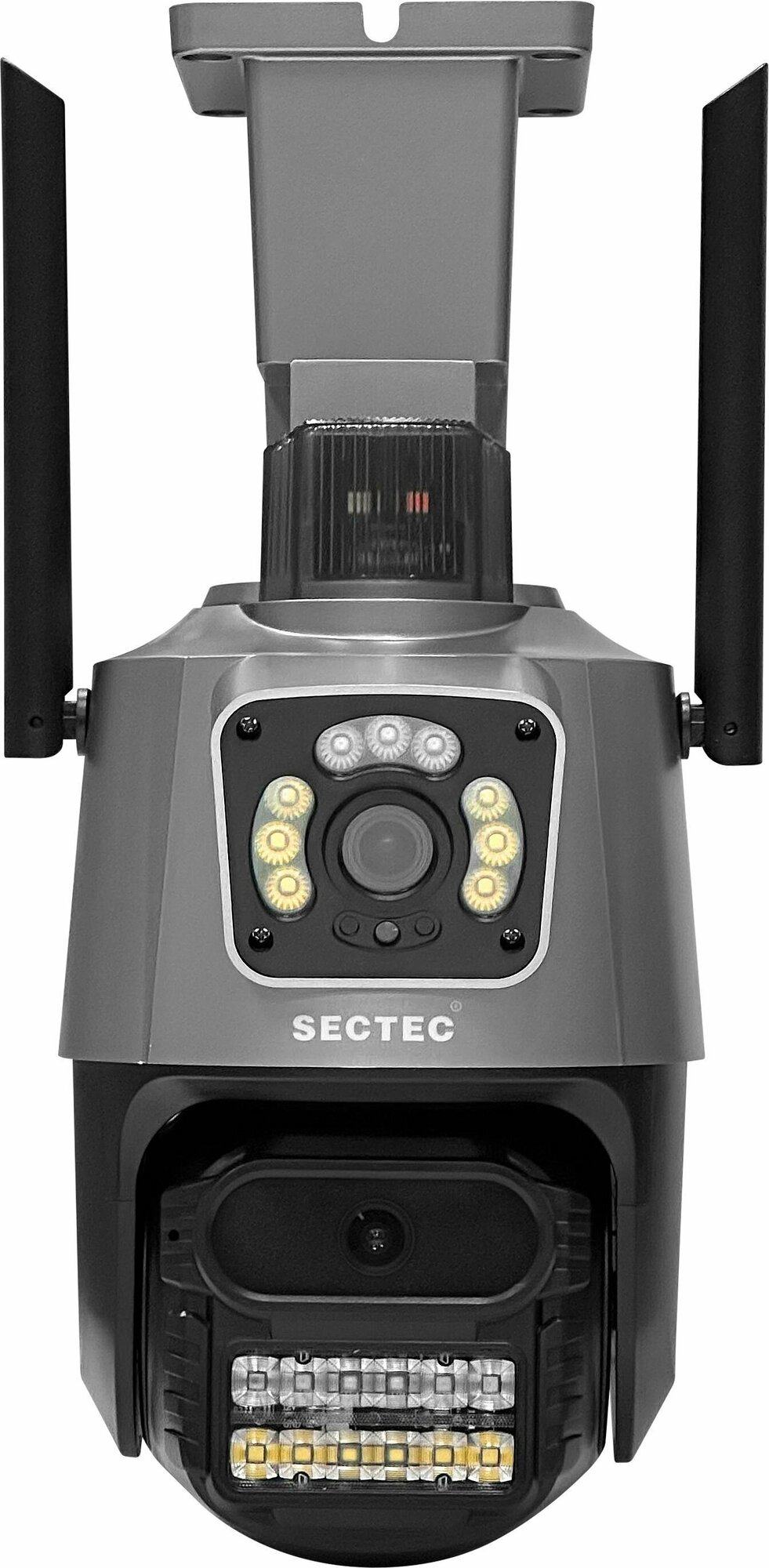 Уличная поворотная 3+3Мп Wi-Fi IP камера видеонаблюдения STARVIS COLORVU SECTEC ST-IPPTZ490-8M-DL-OZ(Блок питания в комплекте) (App: ICSee) — фото 1