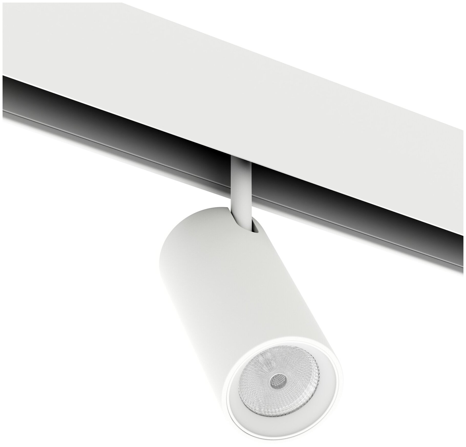 Трековый магнитный светильник SPOT MAGNETIC S20 48V 15W 24° CRI90 OSRAM 3000K | Белый корпус D45х100mm