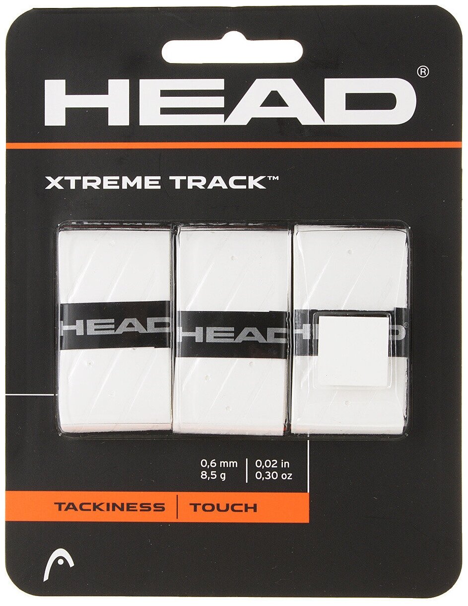 Обмотка для ручки ракетки HEAD Overgrip XtremeTrack x3 White 285124-WH