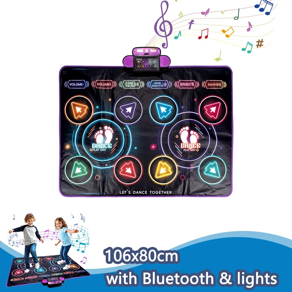 COOLPLAY Детский Танцевальный Коврик 2 Игрока 9 Уровней Bluetooth no Box