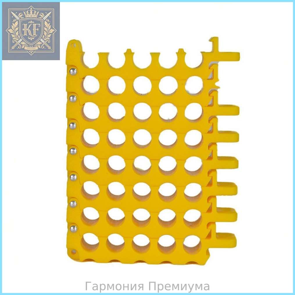 Рамка электроустановочная, желтый, 7 пост, 1 шт.