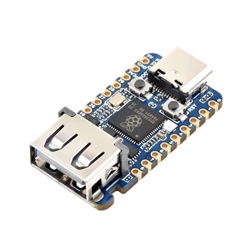 A12 A13 RP2350-USB-A WaveShare Мини-плата разработки с интерфейсом Type-C, двухъядерный микроконтроллер с двойной архитектурой