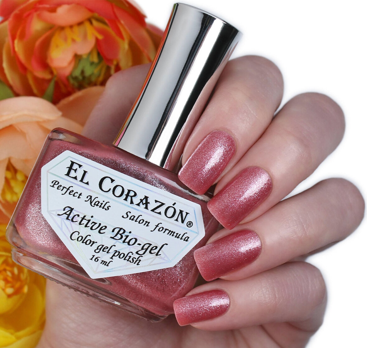 El Corazon лечебный лак для ногтей Активный Био-гель №423/2029 Shimmer 16 мл