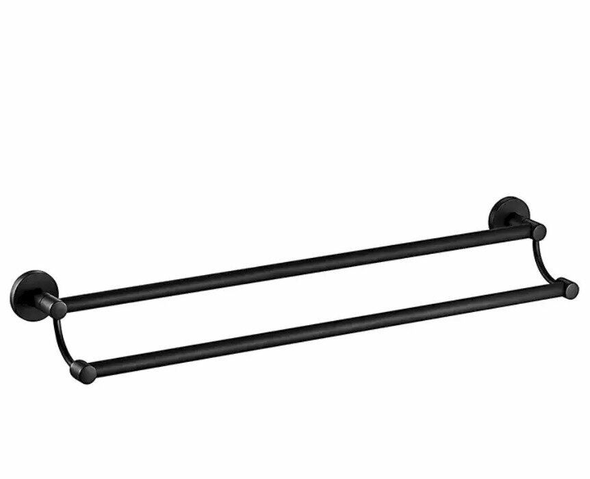 Полотенцедержатель 2-ой HB8709 черный