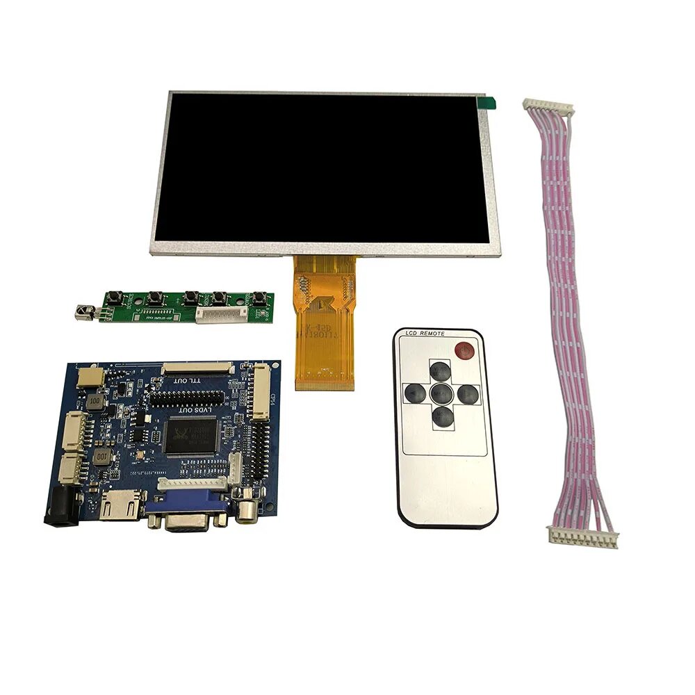 ЖК-панель 7 дюймов LWFCZHAO 7300101463 E231732 HDMI VGA LCD and Board