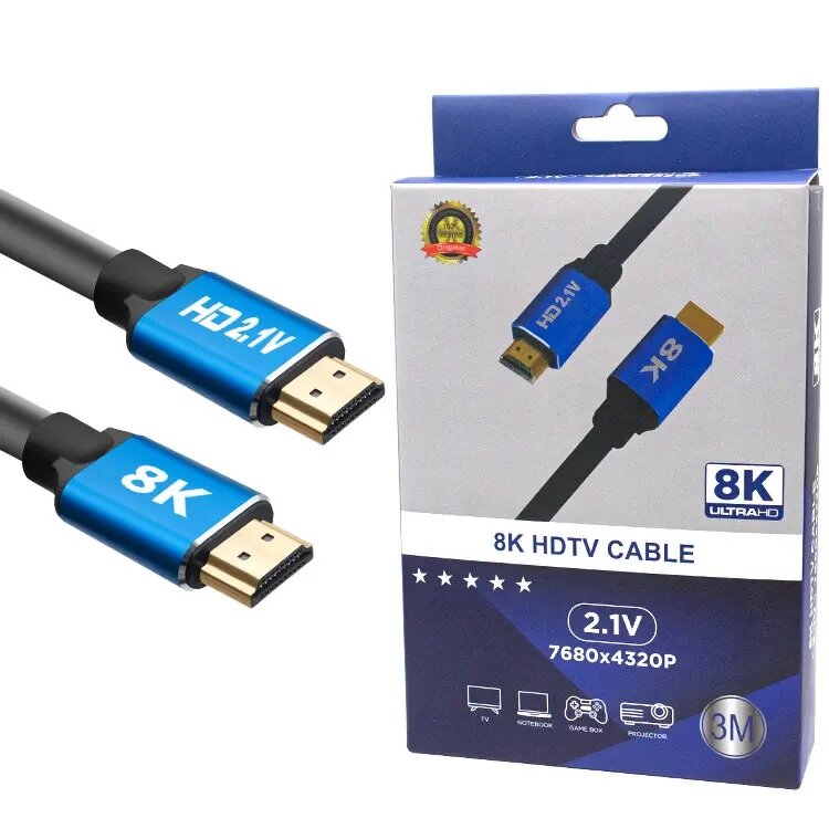 Кабель HDMI - HDMI 3m ver.2.1 HDTV 8K A3332