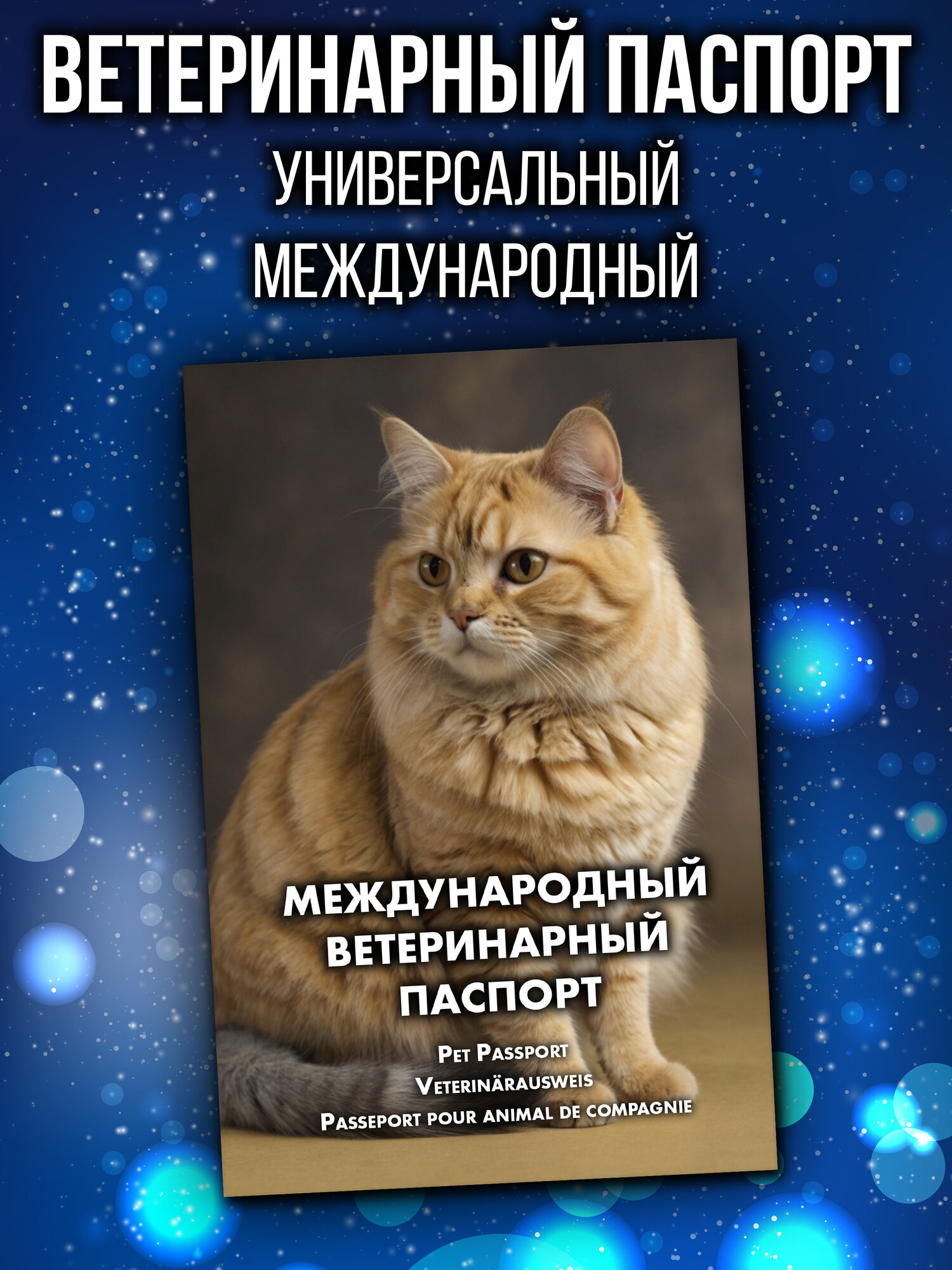 Ветеринарный паспорт для кошек международный