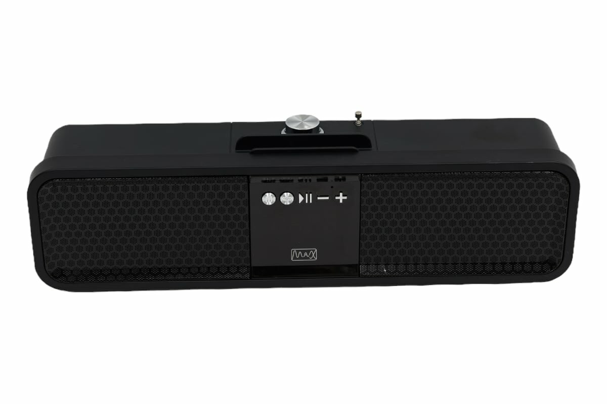 MAX Q 66 BLACK 30159 Портативная магнитола с FM-радио USB SD AUX и встроенным аккумулятором
