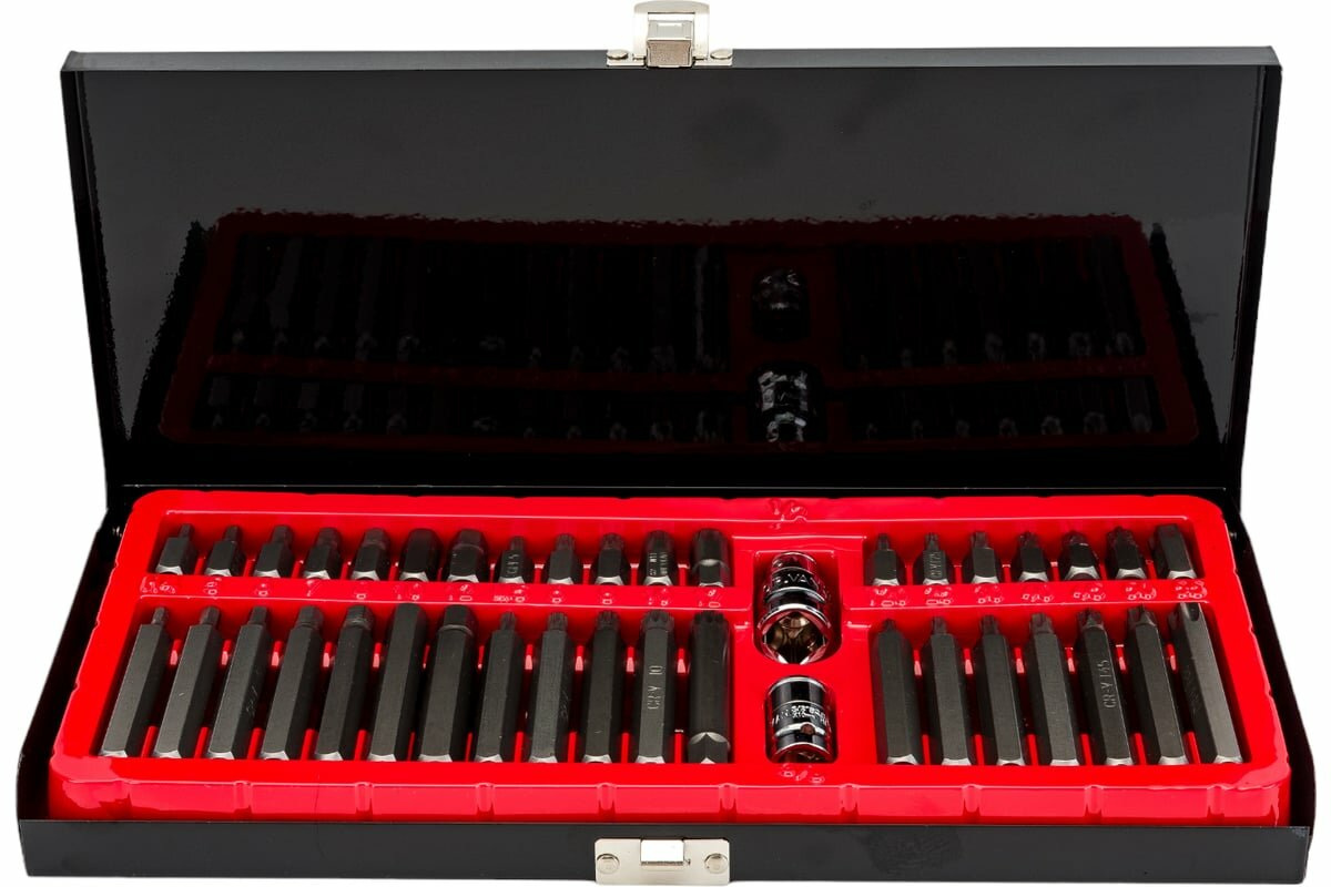 Сервис Ключ Набор бит 40 предметов 1/2 торкс, сплин, шес 76450